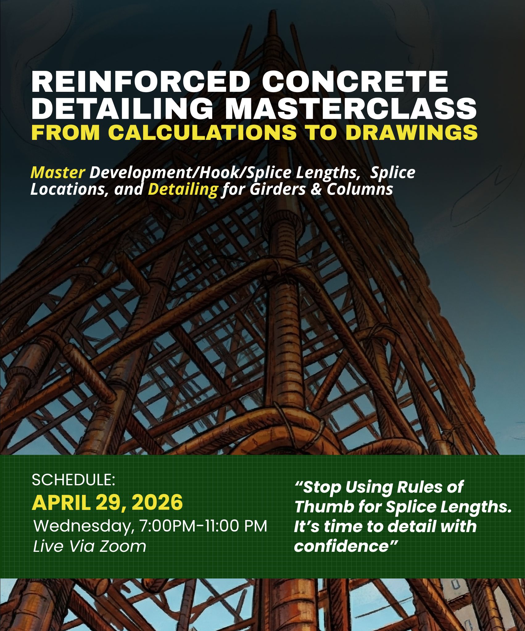 REINFORCED CONCRETE DETAILING MASTERCLASS – Abstructural